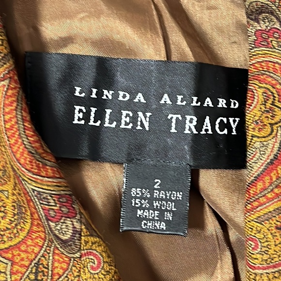 Ellen Tracy | Jackets & Coats | Nwot Paisley Mens Cut Blazer 24 | Poshmark